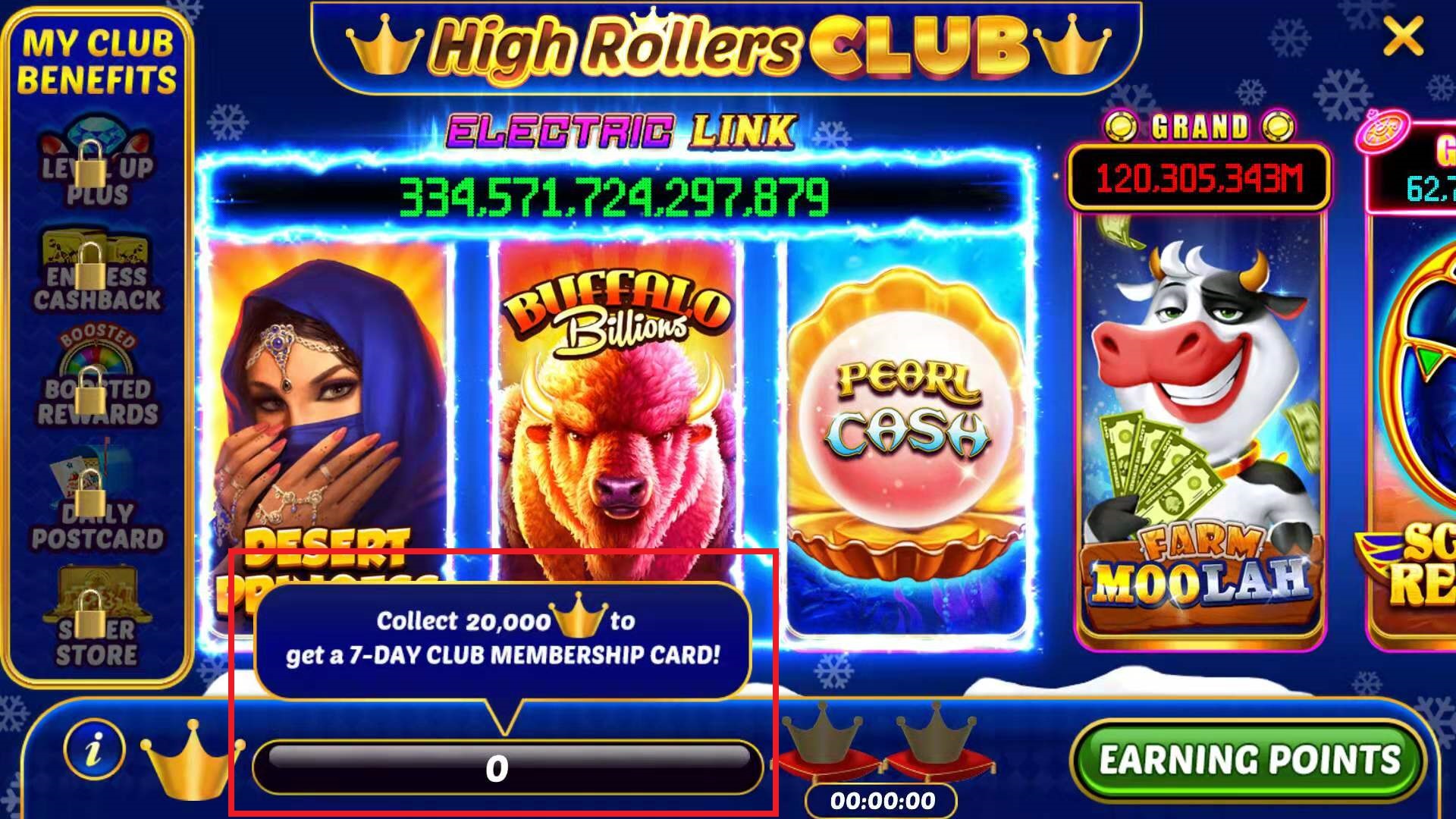 High Roller Club — Lotsa Slots Help Center