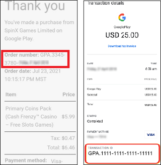 How do I Find my Google Play Transaction ID? — Cash Frenzy Help Center