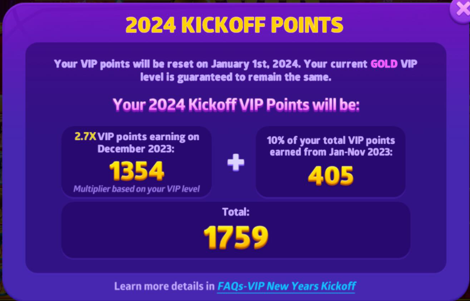 VIP Level Status — Cash Frenzy Help Center