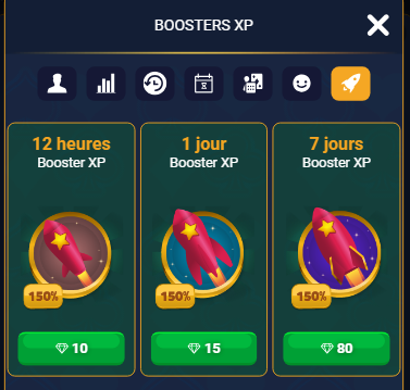 Utiliser le XP booster: A quoi servent les XP Booster? — VIP Belote ...