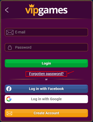 I forgot my password! How do I recover it? — VIPGames Help Center