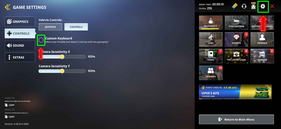 Comment changer la langue du clavier dans le jeu ? — OneState Centre d'aide