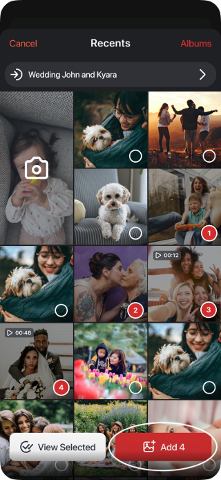 How do I add photos & videos to a Circle? — PhotoCircle Help Center
