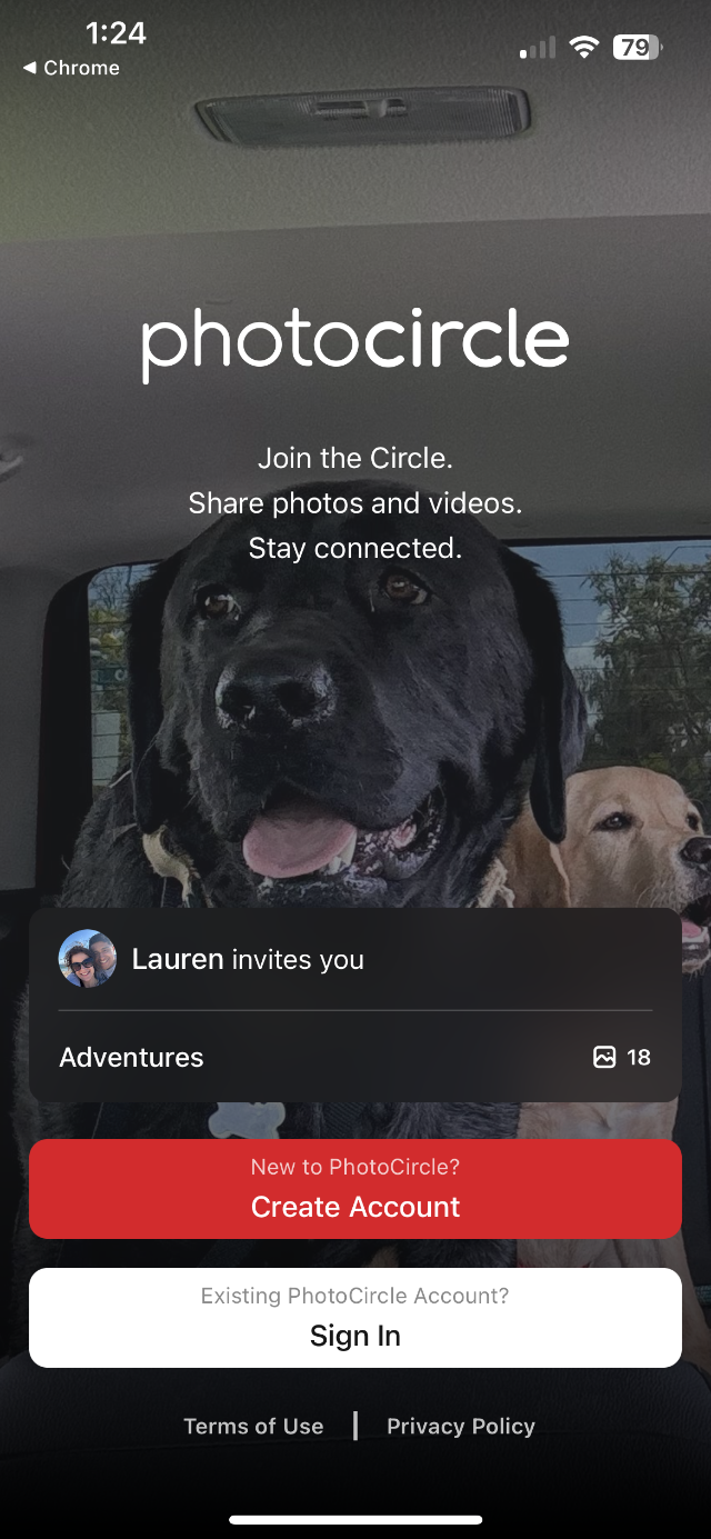 How do I join my friend's circle? — PhotoCircle Help Center