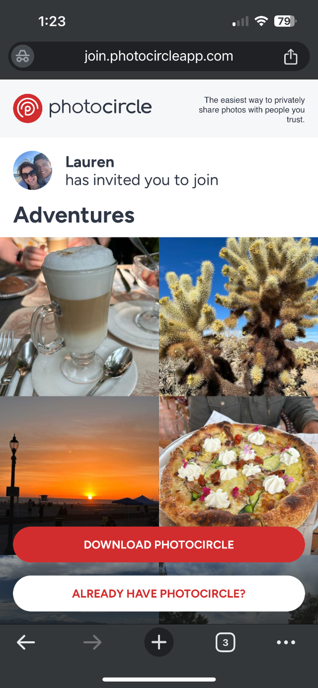 How do I join my friend's circle? — PhotoCircle Help Center