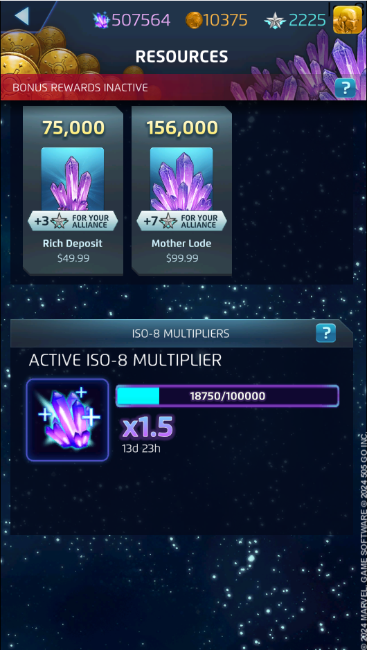 How do ISO Multipliers and ISO Canisters work? — Marvel Puzzle Quest ...
