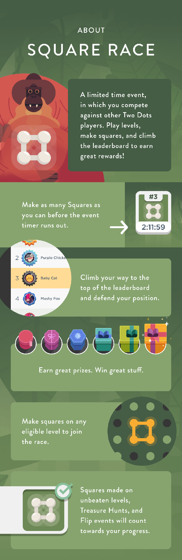 What is Square Race? — Two Dots Help Center