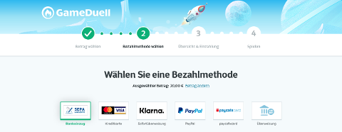 Bezahlmethoden bei GameDuell — GameDuell Support Hilfecenter