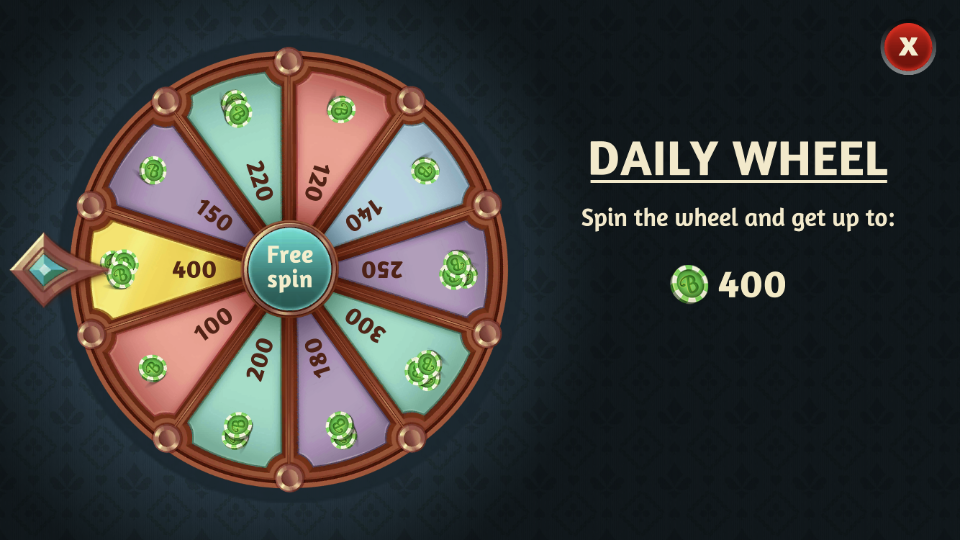 How does the daily wheel work? — Belote.com - Belote & Coinche Help Center
