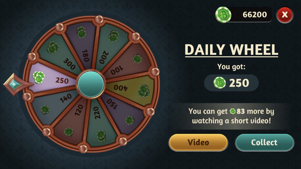 How does the daily wheel work? — Belote.com - Belote & Coinche Help Center