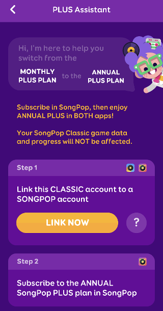 Annual PLUS Subscription — SongPop Classic Help Center
