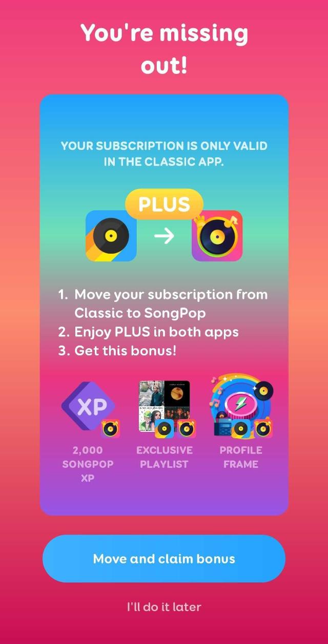 Connecting your SongPop and SongPop Classic accounts — SongPop — Guess ...