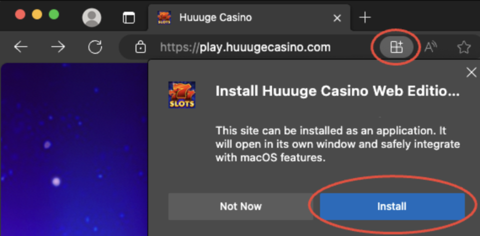 How to Install the web version of Huuuge Casino on your mobile device ...