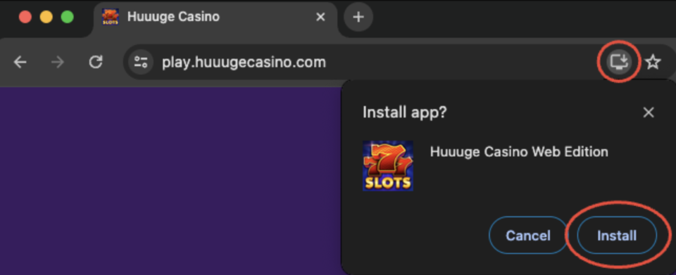 How to Install the web version of Huuuge Casino on your mobile device ...