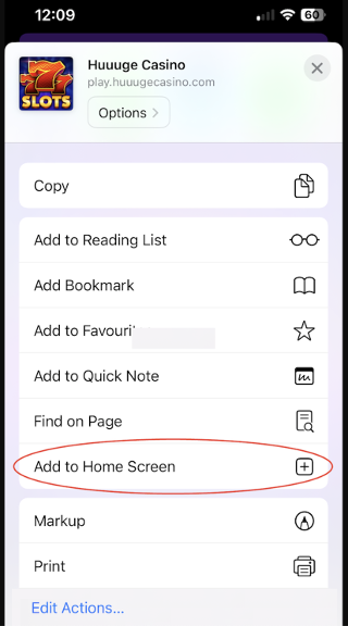 How to Install the web version of Huuuge Casino on your mobile device ...