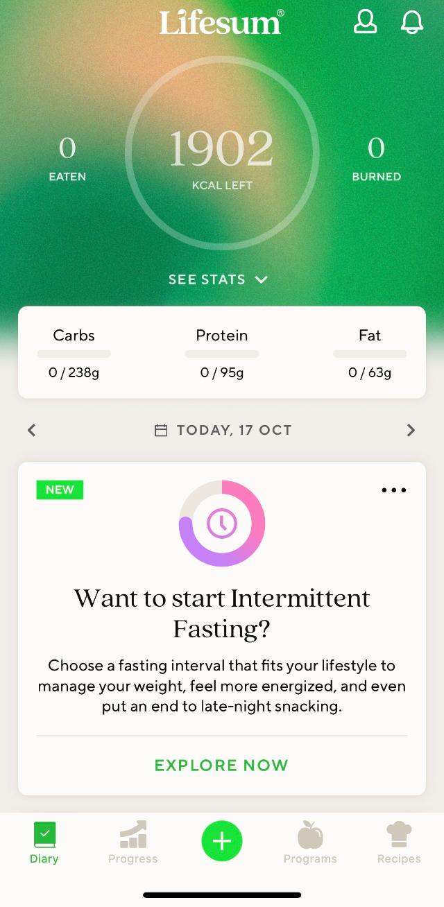Fasting timer - set your own fasting intervals! - iOS — Lifesum Help Center