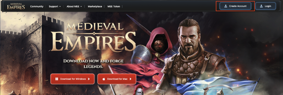 How to create a Player Account? — Medieval Empires Help Center