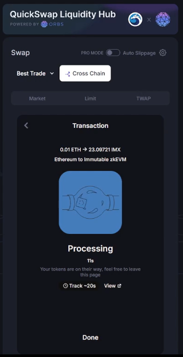 How can I bridge my funds to Immutable zkEVM and swap them to IMX ...