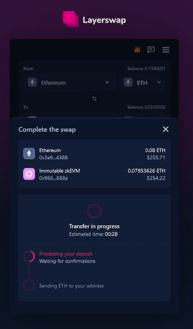 How can I bridge my funds to Immutable zkEVM and swap them to IMX ...