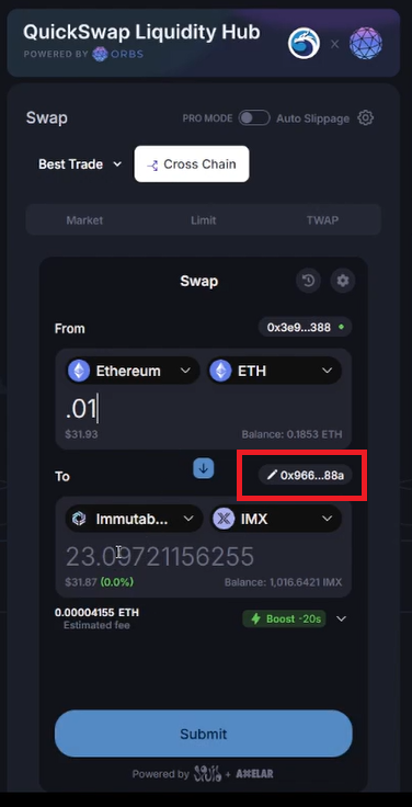 How can I bridge my funds to Immutable zkEVM and swap them to IMX? — Medieval Empires Help Center