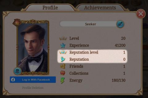 What is reputation for and how can I increase its level? — Seekers ...