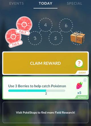 The Today View — Pokémon GO Help Center