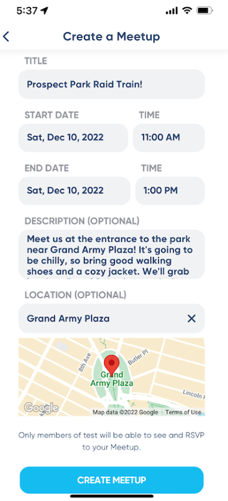 Best Practices for Creating a Meetup — Campfire Help Center