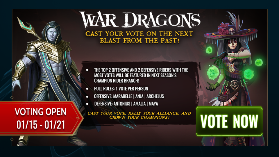 Spring 2026 Champion Rider Poll — War Dragons Help Center