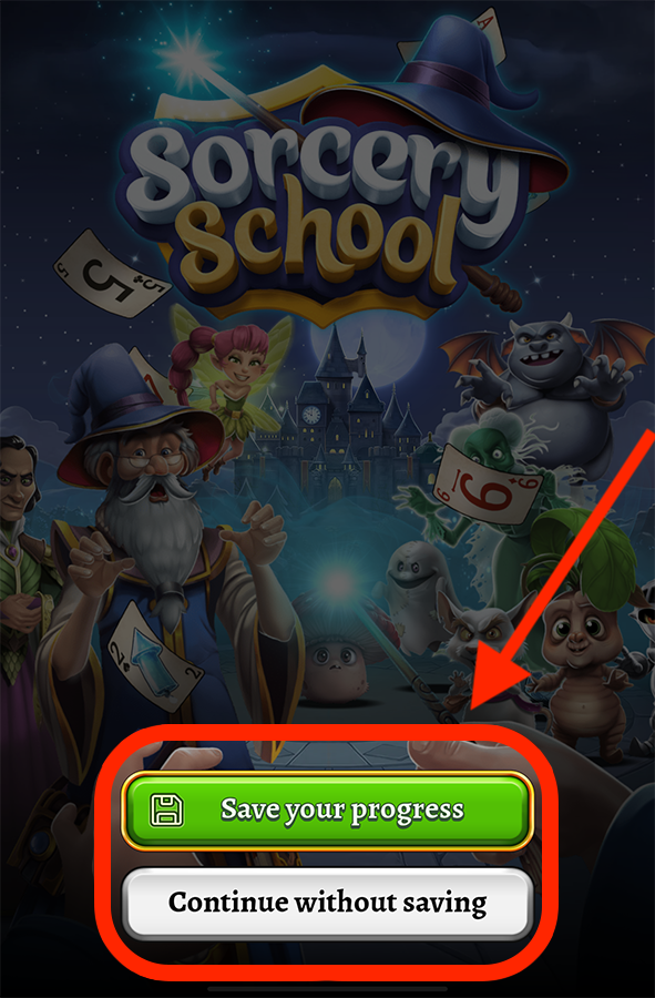 How do I save my game progress? — Sorcery School Help Center