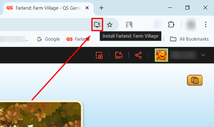 Install App button — Farland Help Center