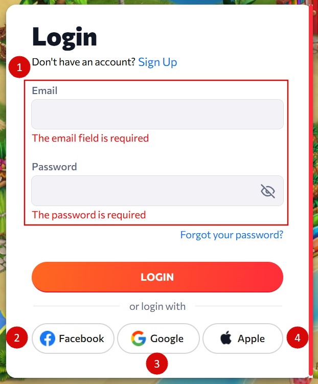 How to log in to the game? — Papaya Help Center