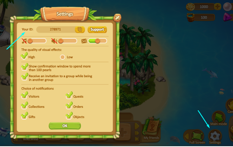 How to find my game ID? — Coral Isle 2: Tropical Stories Help Center