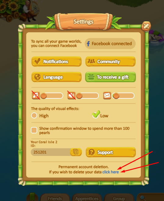 How to delete my Coral Isle 2 game? — Coral Isle 2: Tropical Stories ...