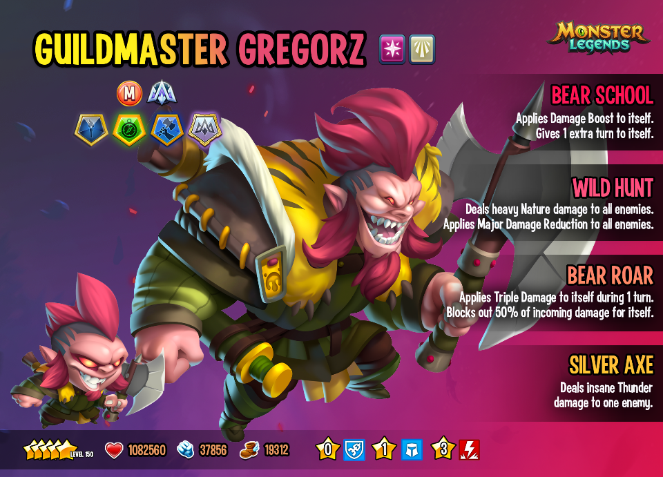 Golden Legends Pass: Guildmaster Gregorz 🪓 — Monster Legends Help Center