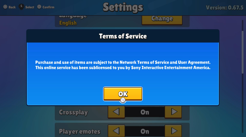 What are the available Settings on Console (PlayStation, Xbox & Switch ...