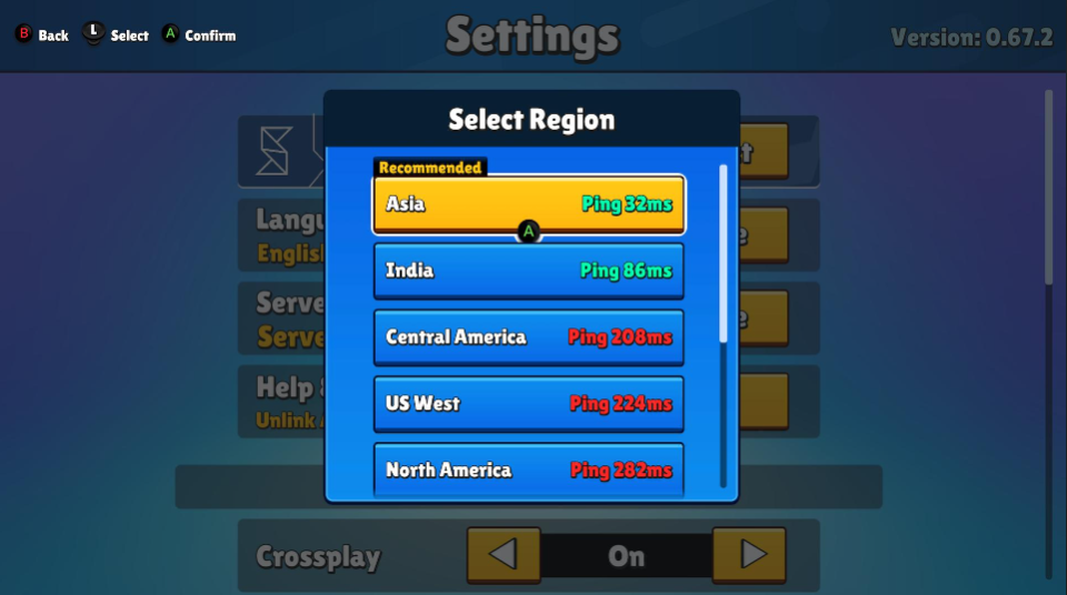 What are the available Settings on Console (PlayStation, Xbox & Switch ...