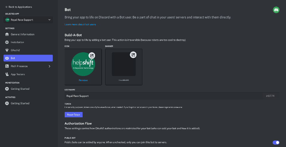 Guide: Discord Integration — Helpshift Technical Support Help Center
