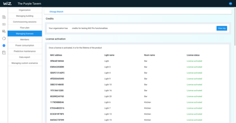 Activate devices — WiZ Pro Dashboard Help Center
