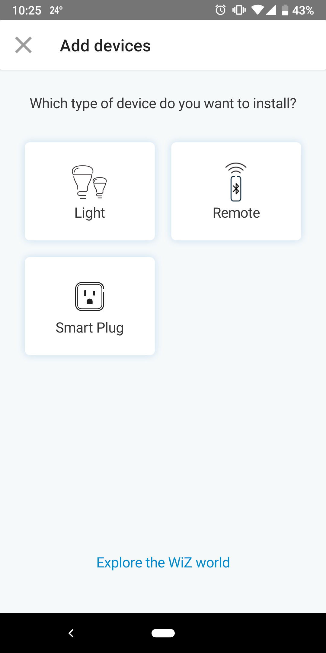 Adding a Smart Plug in the system — WiZ Help Center