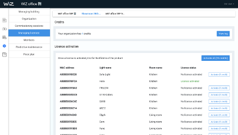 Activating WiZ Pro devices — WiZ Pro Dashboard Help Center