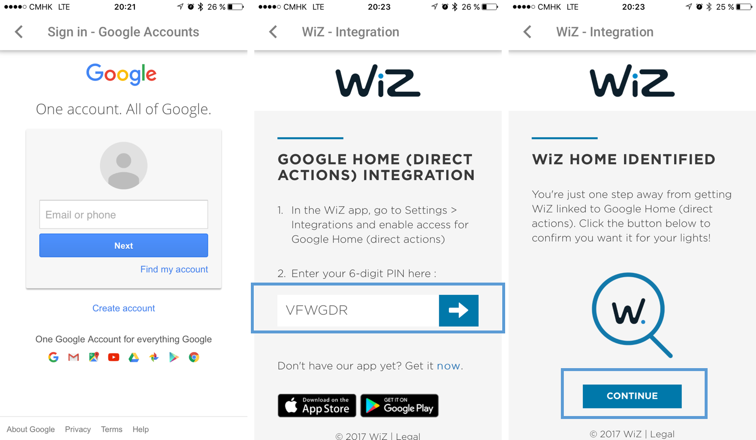 Setting up Google Assistant for WiZ — WiZ Help Center