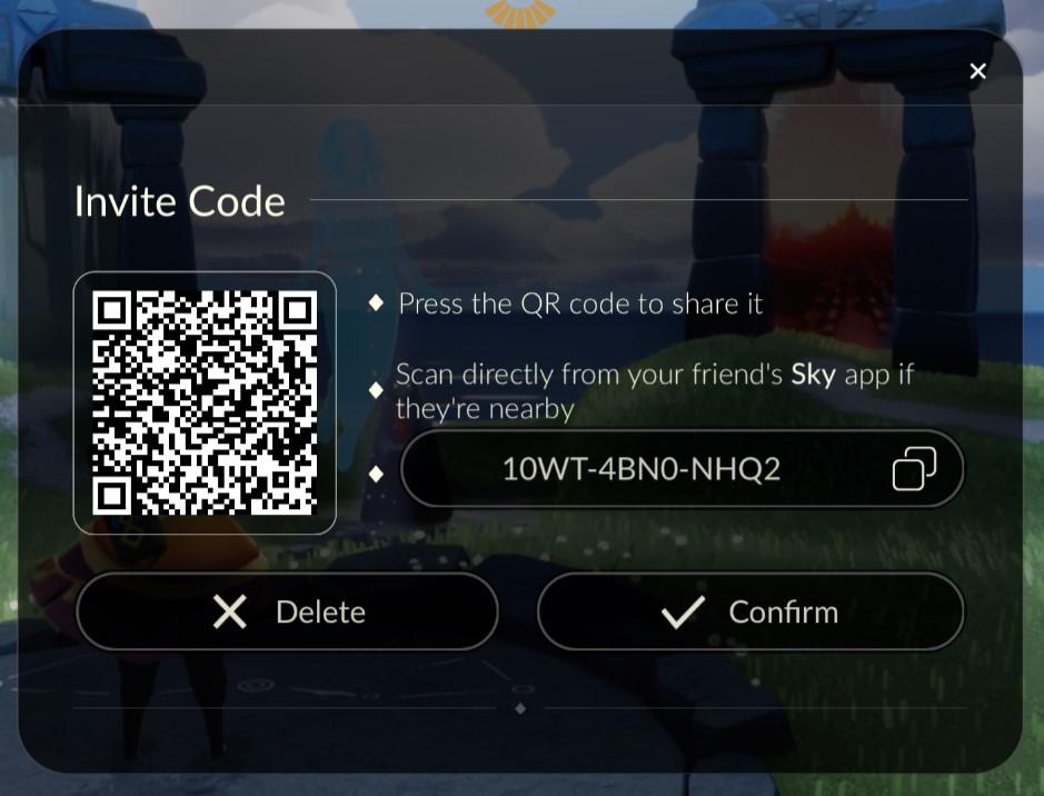 How do I add friends with Invite Codes? — Sky: Children of the Light Help Center
