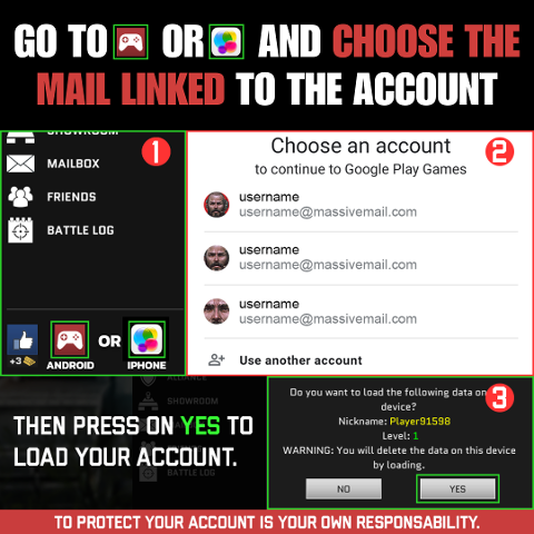 He perdido mi cuenta. ¿Qué debo hacer? — Massive Warfare Centro de ayuda