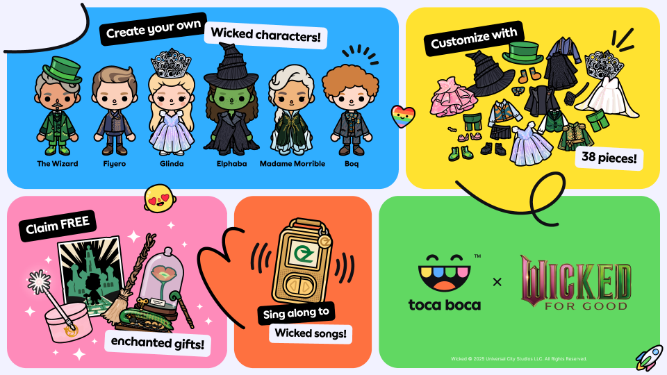 OUT NOW!! Did you see our new collab, Toca Boca x Wicked: For Good? It ...