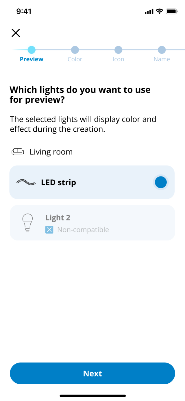 Which products support Light Mode Creation feature? — WiZ V2 Help Center
