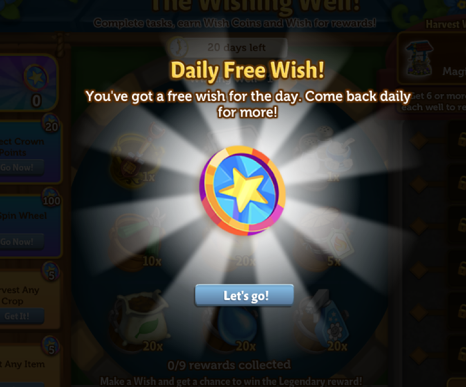 What is The Wishing Well? — FarmVille 2 Help Center