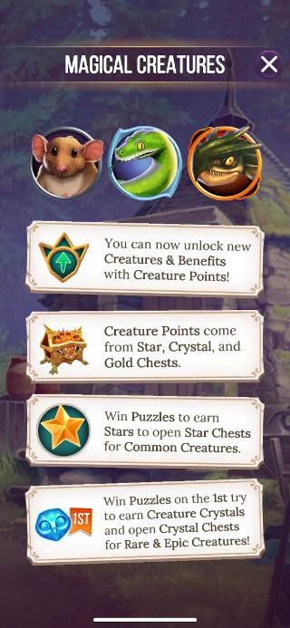 How do Magical Creatures work? — Harry Potter: Puzzles & Spells Help Center