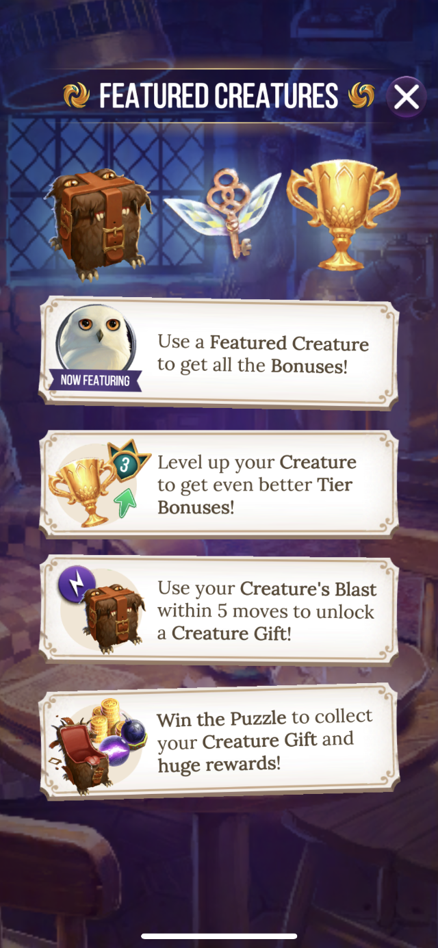 How do Featured Creatures work? — Harry Potter: Puzzles & Spells Help ...