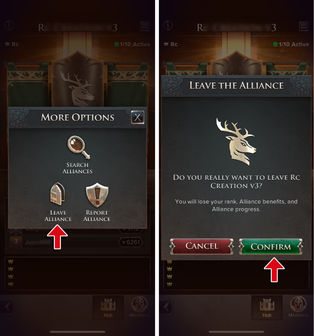 How to leave an Alliance? — Game of Thrones: Legends Help Center