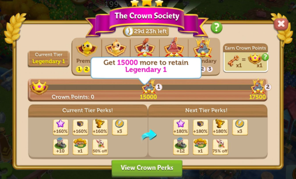 Crown Society — FarmVille 2: Country Escape Help Center